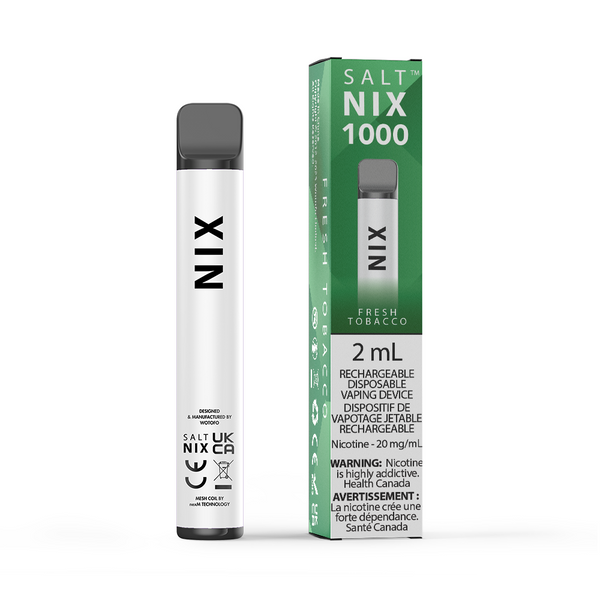 NIX 1000 Disposable - Fresh Tobacco - Salt NIX